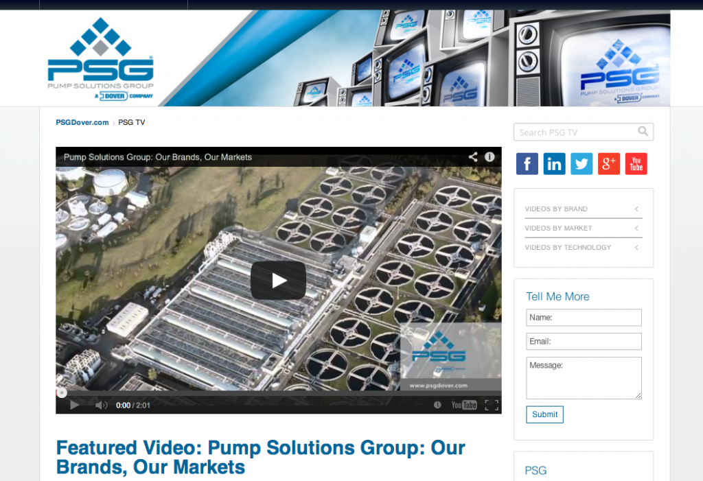 Pump Solutions Group (PSG®) Launches PSG TV - Empowering Pumps and ...