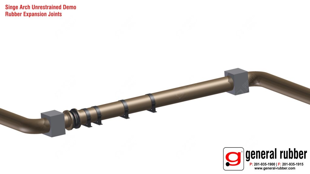 Application demo for General Rubber's Style 1101 Unrestrained rubber ...