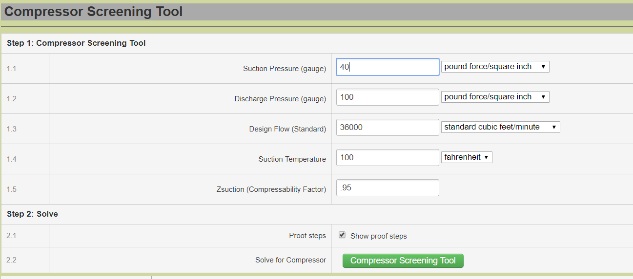 Compressor Screening Tool - Empowering Pumps and Equipment