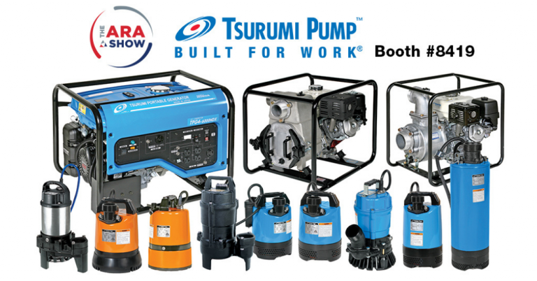 Tsurumi Pump to display rental equipment strength at The ARA Show 2021 ...