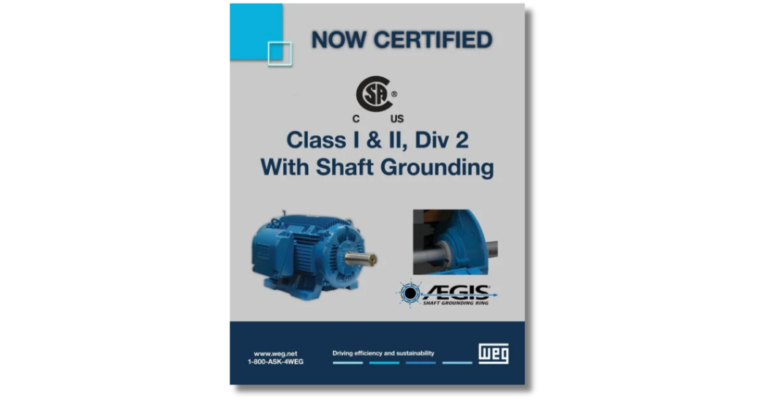 WEG Motors with AEGIS: Certified for Class I Division 2 - Empowering ...