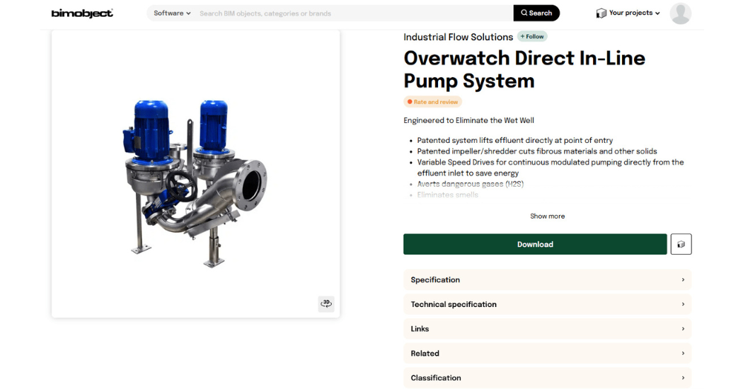 Accessing and Utilizing BIM Objects for OverWatch® Direct In-Line Pumps ...